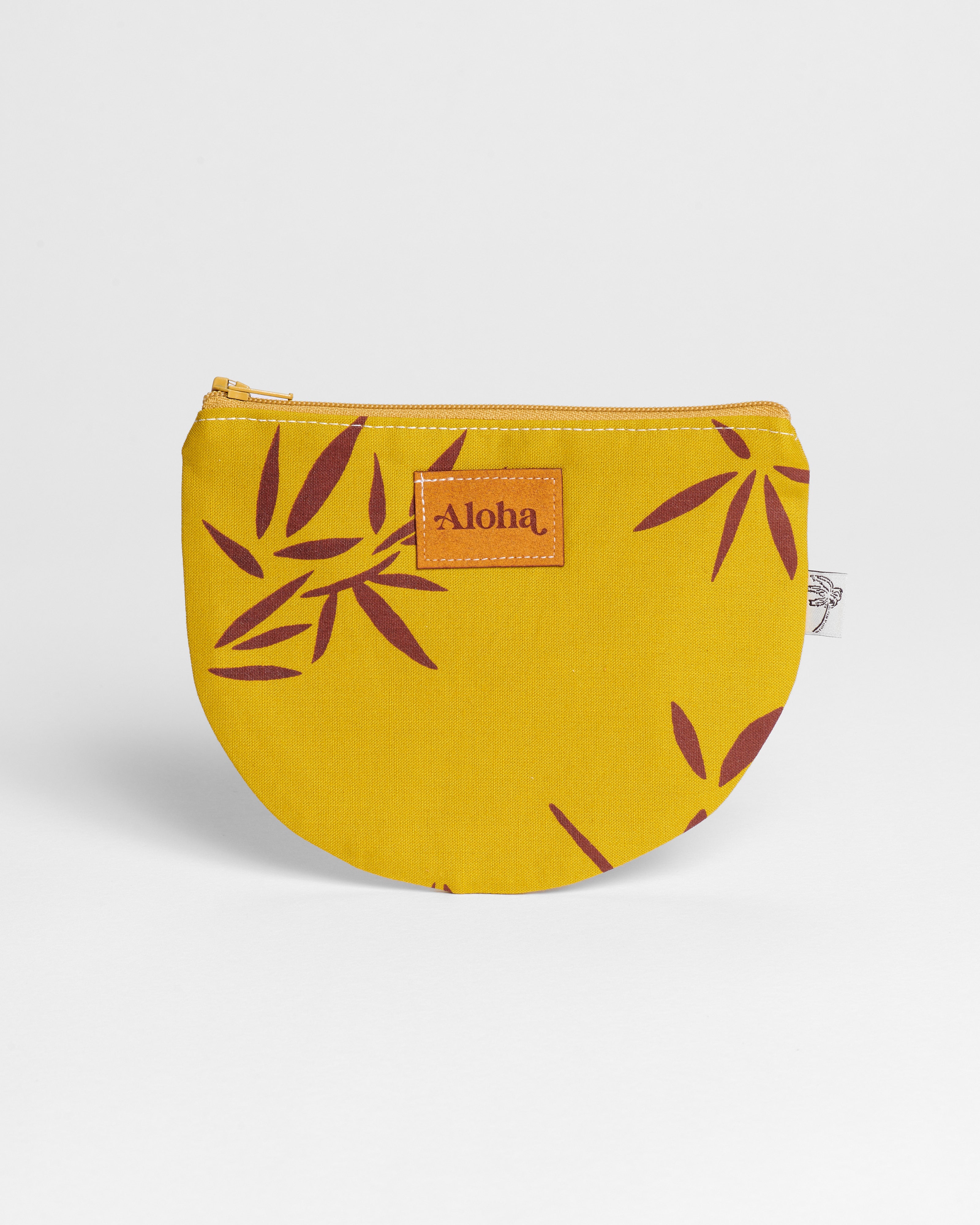 Half Round Pouch - Bamboo Antique Moss – Roberta Oaks, Hawaii