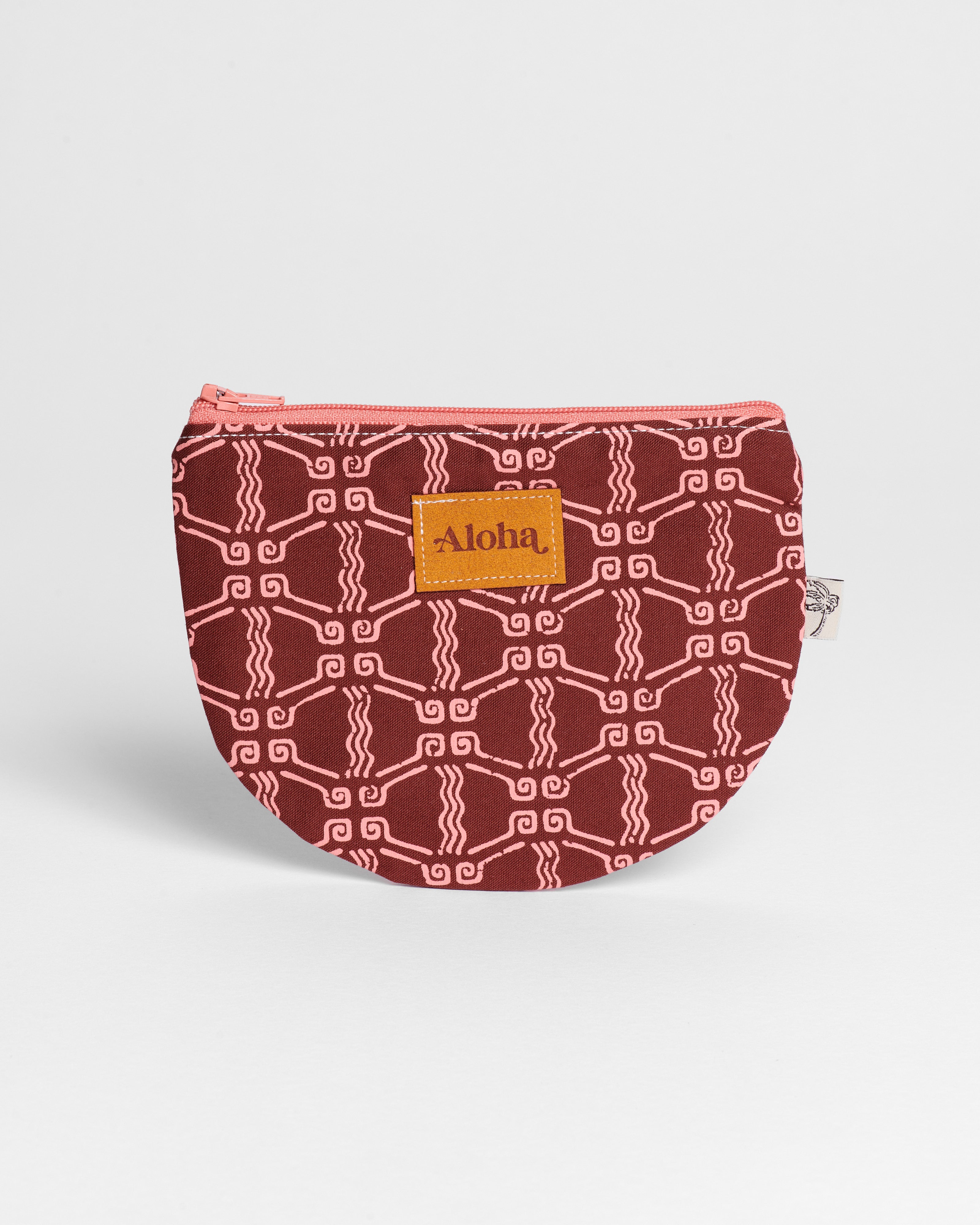 Half Round Pouch - Mod Volcano Cocoa – Roberta Oaks, Hawaii