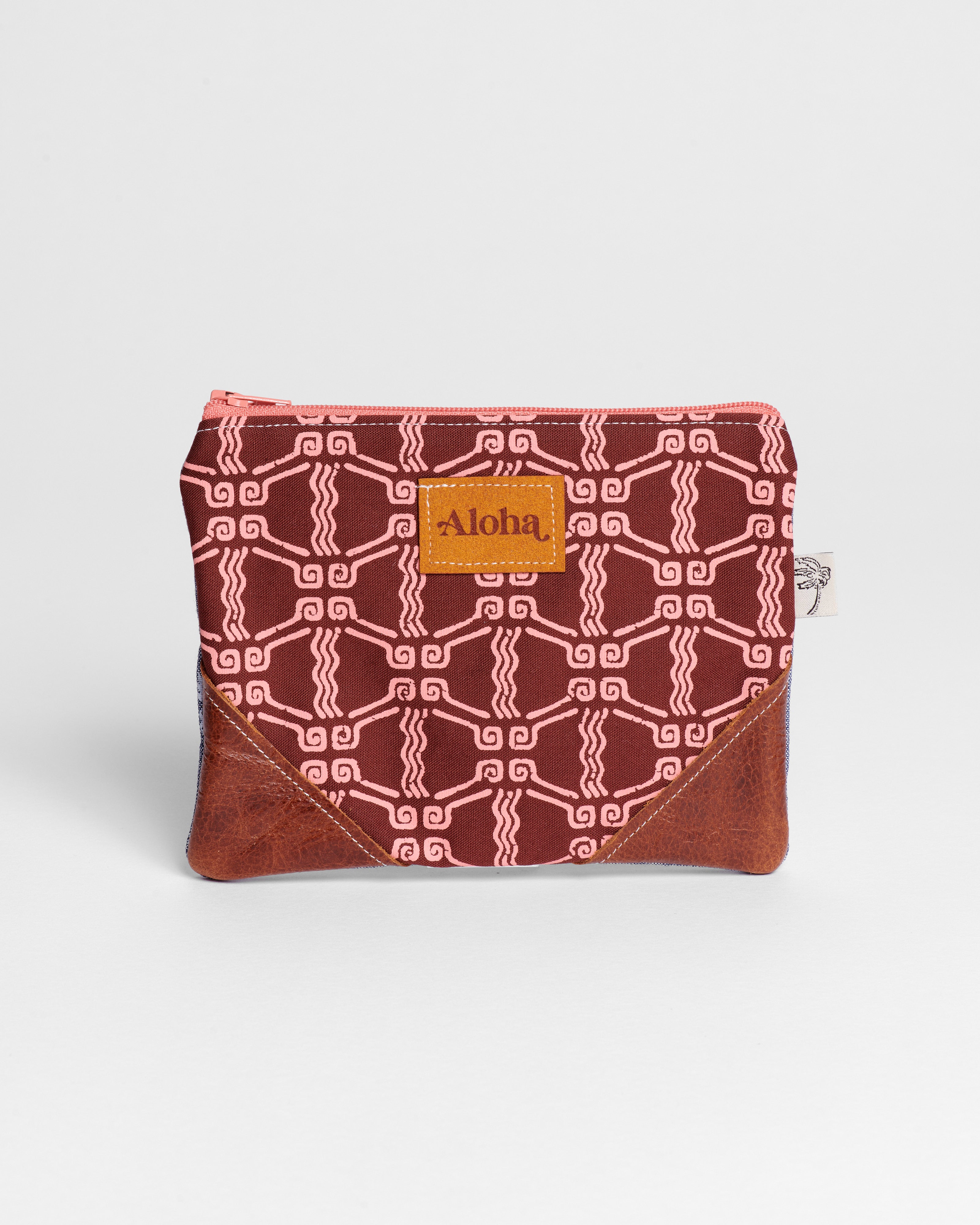 Corner Pouch - Mod Volcano Cocoa – Roberta Oaks, Hawaii